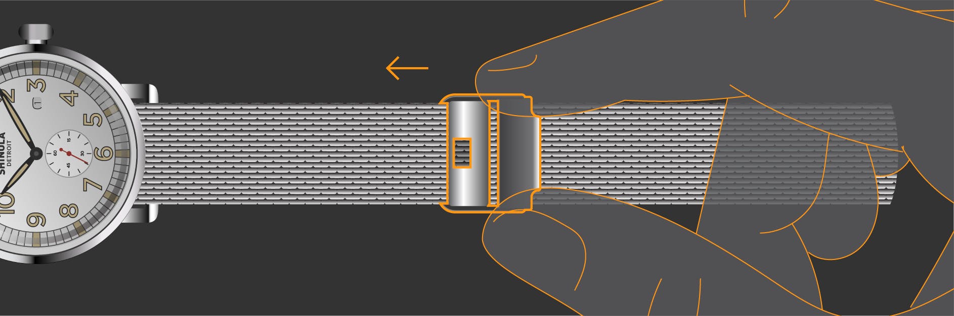 How to Adjust a Mesh Watch Band - Our Stories